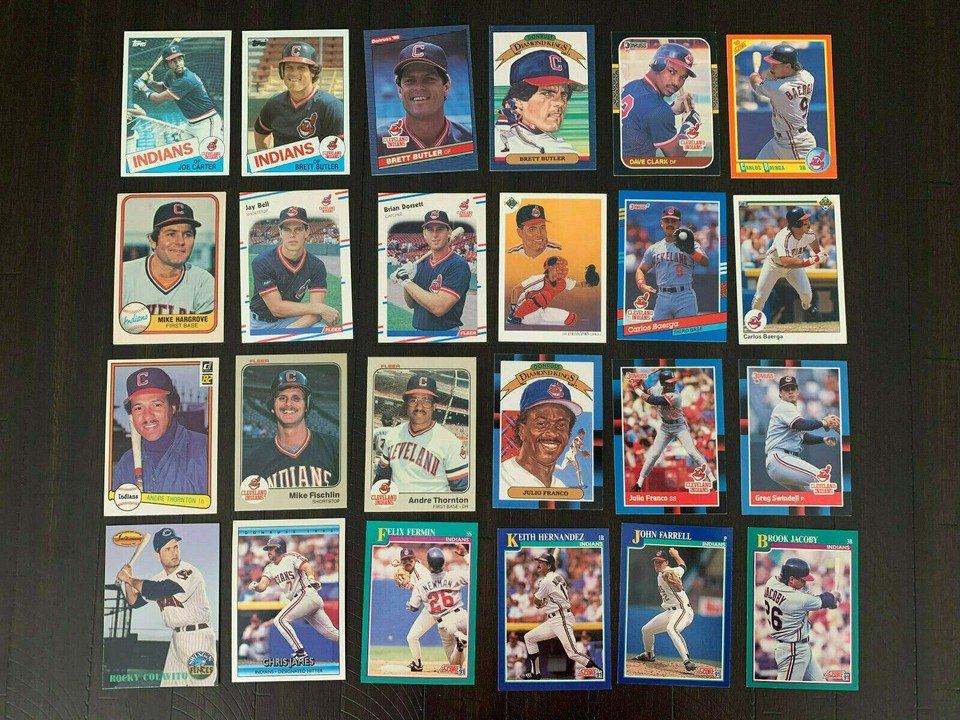 57 different Cleveland Indians Baseball Cards 79-94 inc 1985 Topps Joe ...