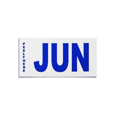 JUNE - California License Plate YOM Month Sticker - CA DMV Registration ...