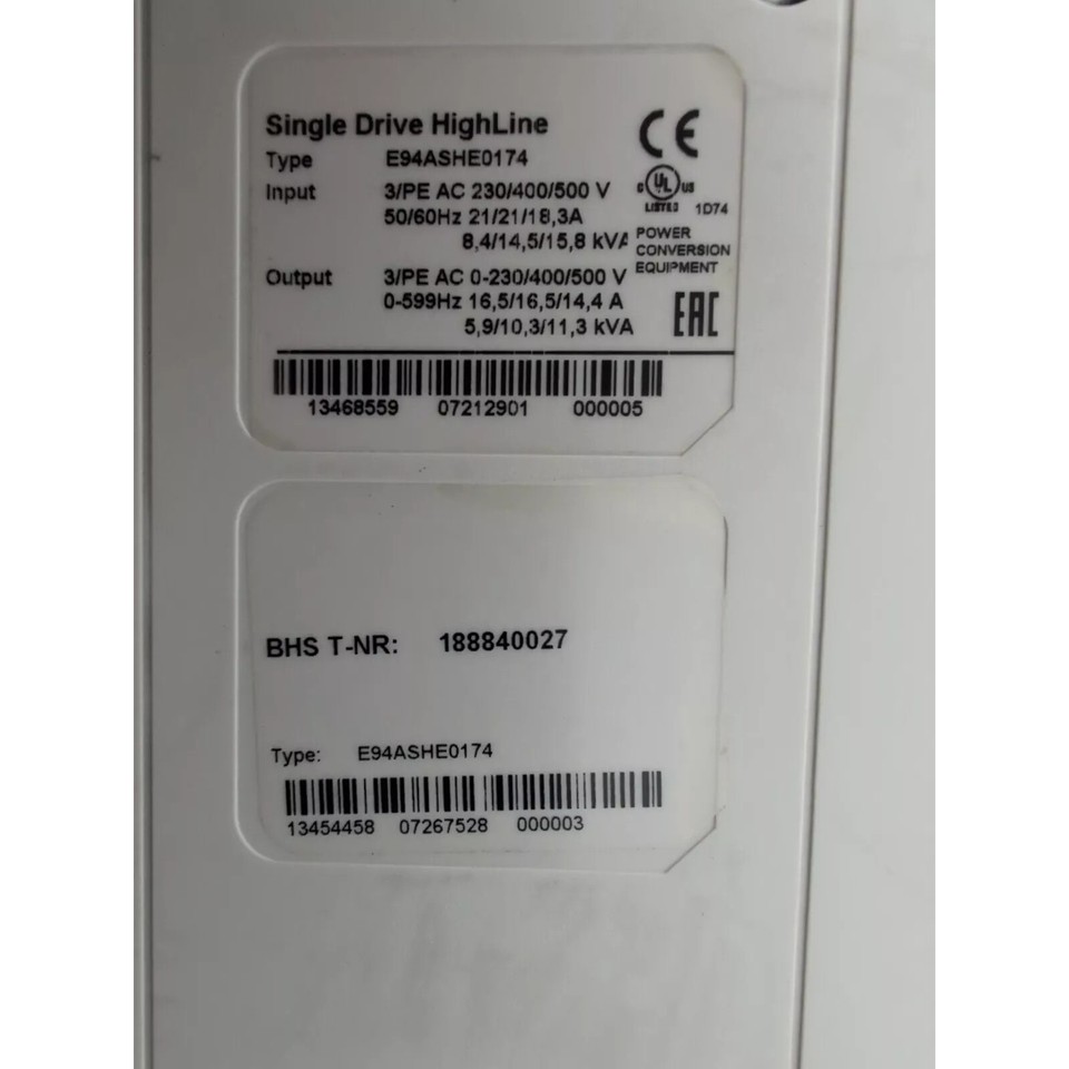 LENZE E94ASHE0174 Servo Drive New In Box Expedited Shipping | eBay