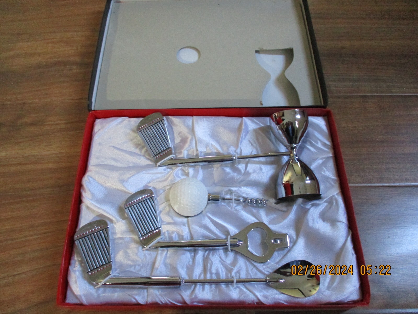 Vintage Golf Club Bartenders Tool Set of 4 with box | eBay