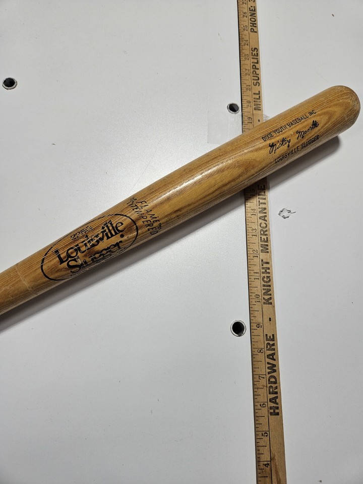 Rare Vintage Mickey Mantle Louisville Slugger 225G Dixie Youth Baseball ...