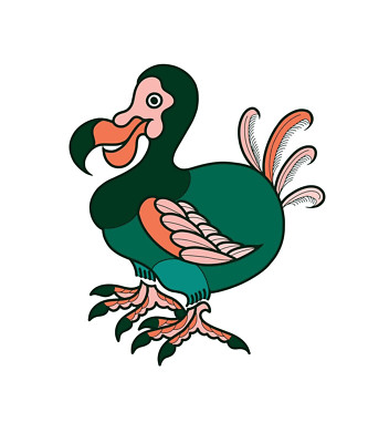 Colorful Dodo Bird Sticker Decal | eBay