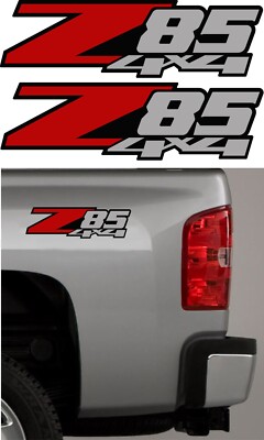 2 - Z85 4x4 TRUCK DECALS, Silverado Offroad Decal Stickers SIZE: 3.875 ...