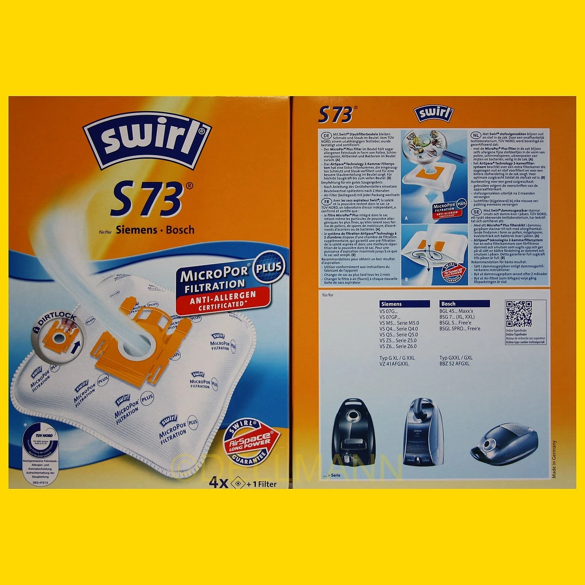 Schemel Klobig braten staubsaugerbeutel swirl s73 Auflage Übersetzen über