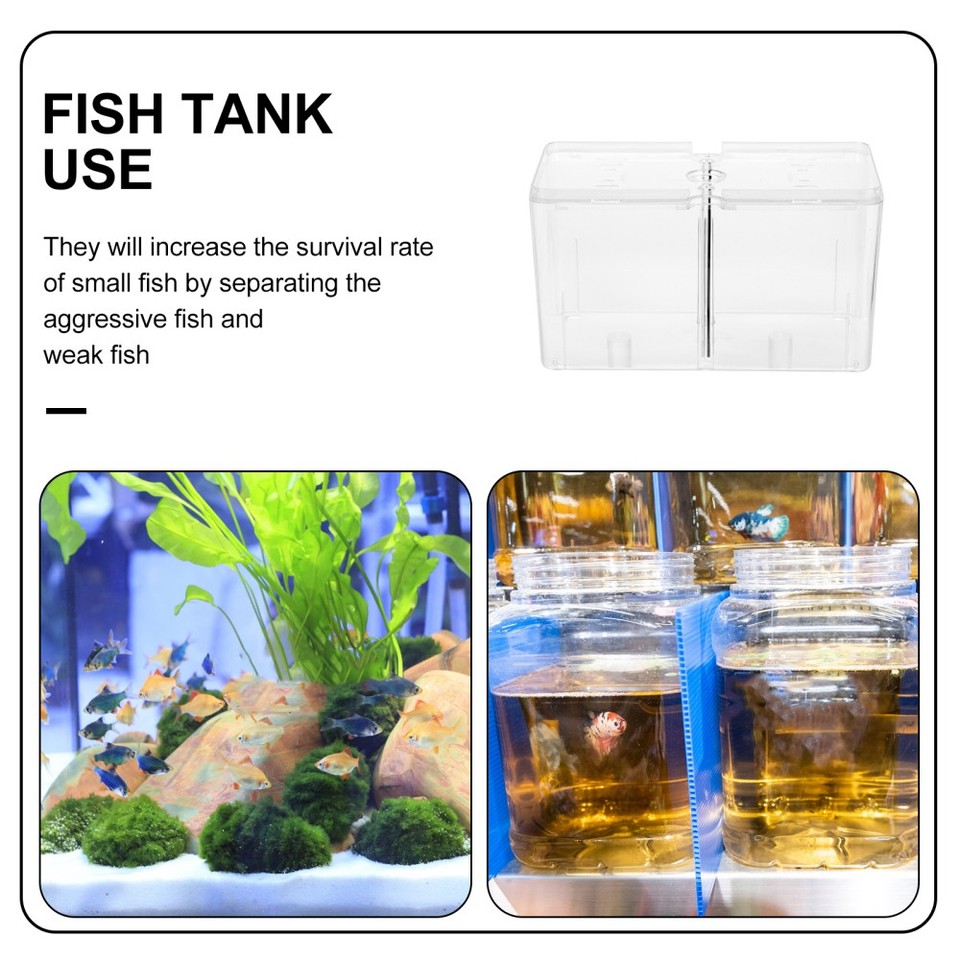 4pcs Breed Isolation Box Fish Incubator Fish Breeding Container Fish ...