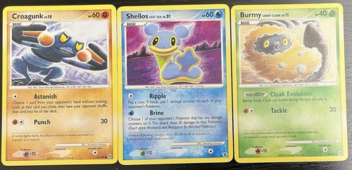 Pokemon TCG 2009 Shello, Burmy & Croagunk cards | eBay