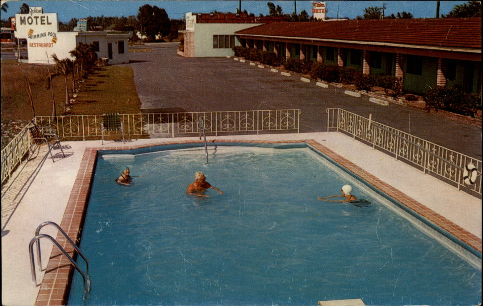 Homestead Florida Jolean Motel restaurant pool scarce view 1950s unused ...
