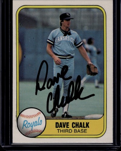 1981 Fleer #35 Autographed Dave Chalk Trading Card | eBay
