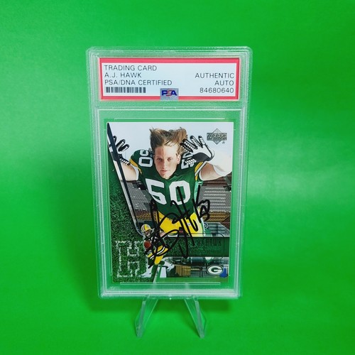 AJ Hawk ROOKIE Packers Autograph Signed Card PSA DNA Authentic #11 | eBay