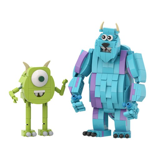 MOC Monsters University Mike Sully Monsters Inc Action Figure Building ...