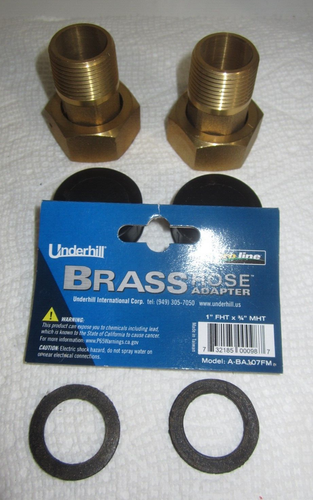 1 inch FHT to 3/4 MPT brass adapters with gaskets | eBay