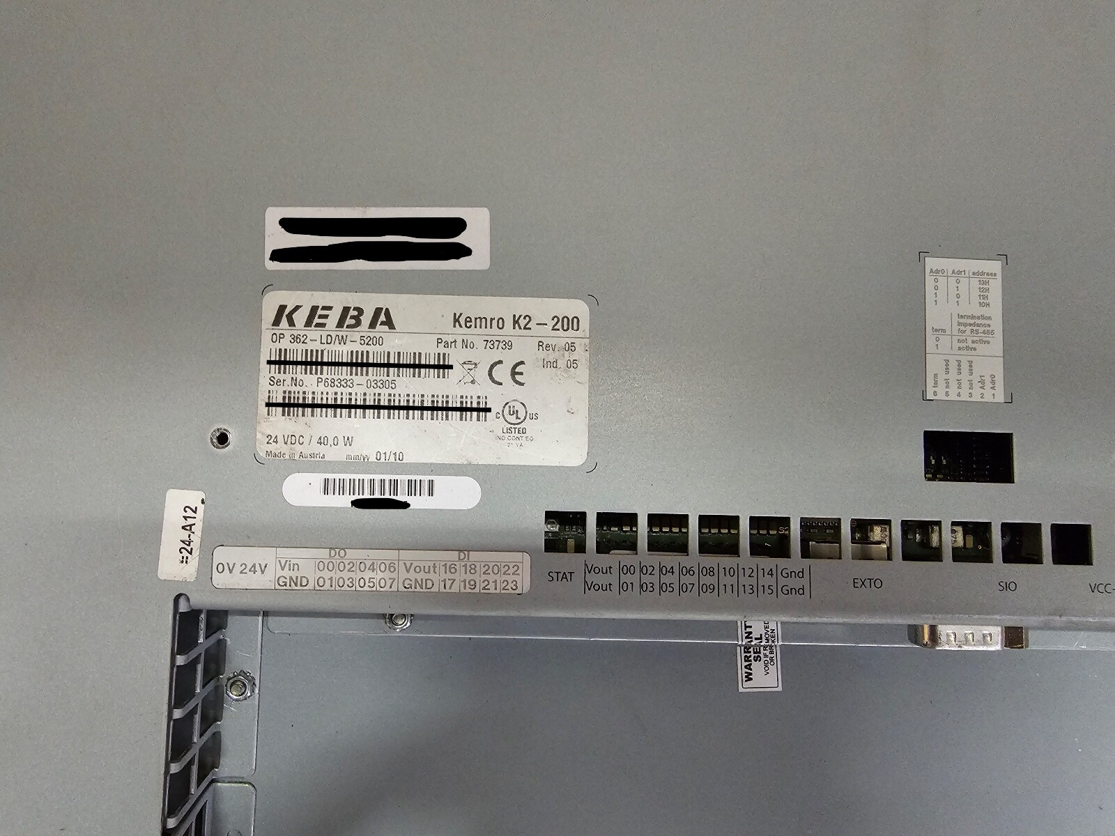 KEBA OP 362-LD/W-5200 INTERFACE OPERATOR (1 pc) | eBay