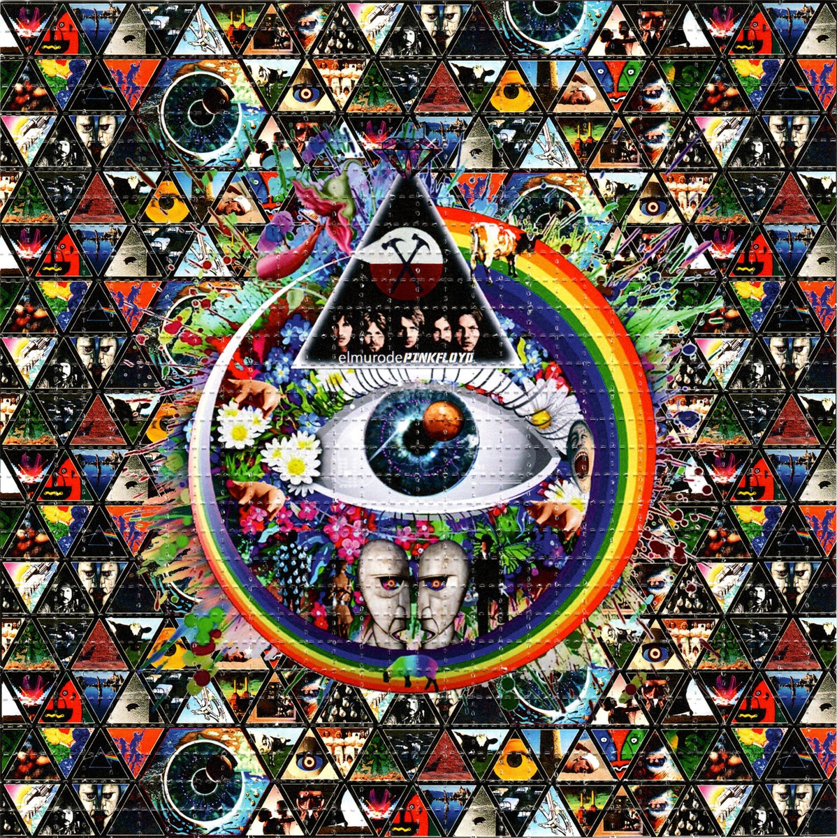 Arte Trippy Rosa Floyd PINK FLOYD