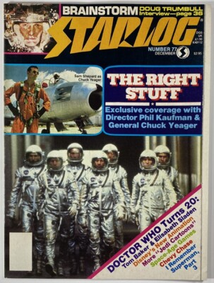 Starlog Magazine #77 DECEMBER 1983 THE RIGHT STUFF COVER | eBay