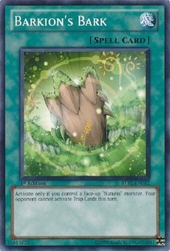 Yugioh - Barkion's Bark - 1st Edition - NM - Free Holographic Card | eBay