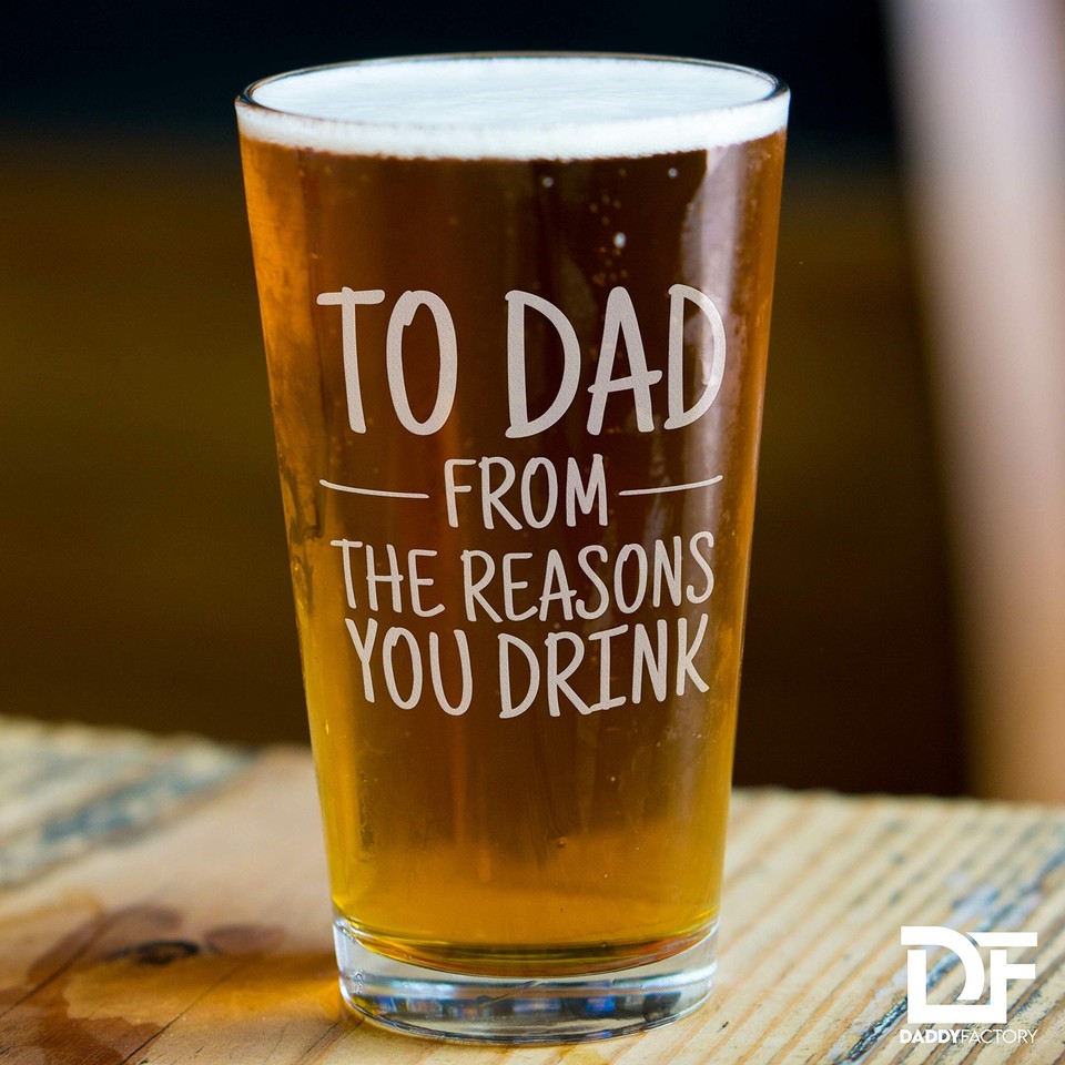To Dad From The Reasons You Drink - Funny Gifts For Dad - 16 oz ...