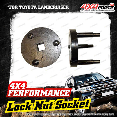 Rear Wheel Bearing Tool Lock Nut Socket - 3 Prong for Toyota ...