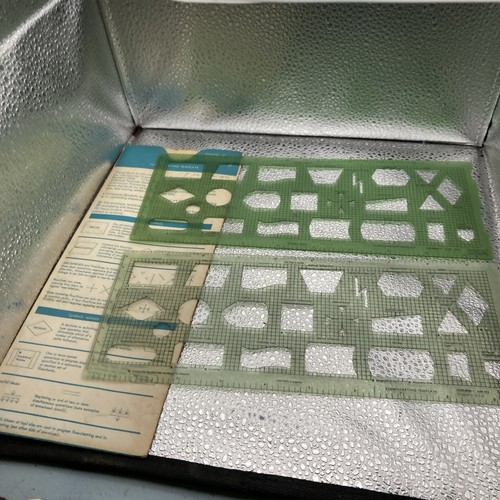 IBM Flowcharting TEMPLATES (2) w Original SLEEVE Vintage 1970's GX20 ...