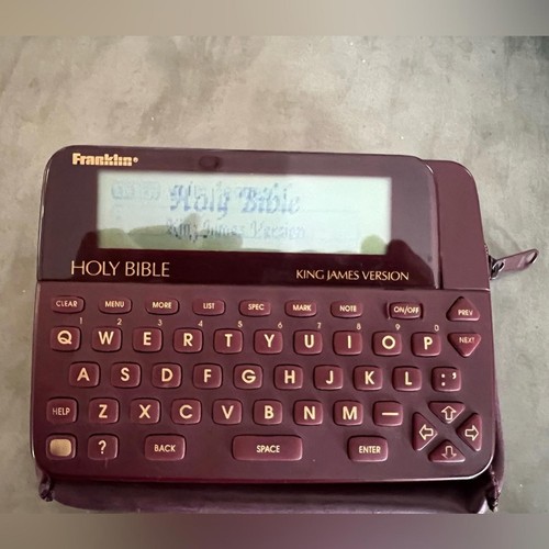 Franklin Bookman Holy Bible King James Version KJB with case! | eBay