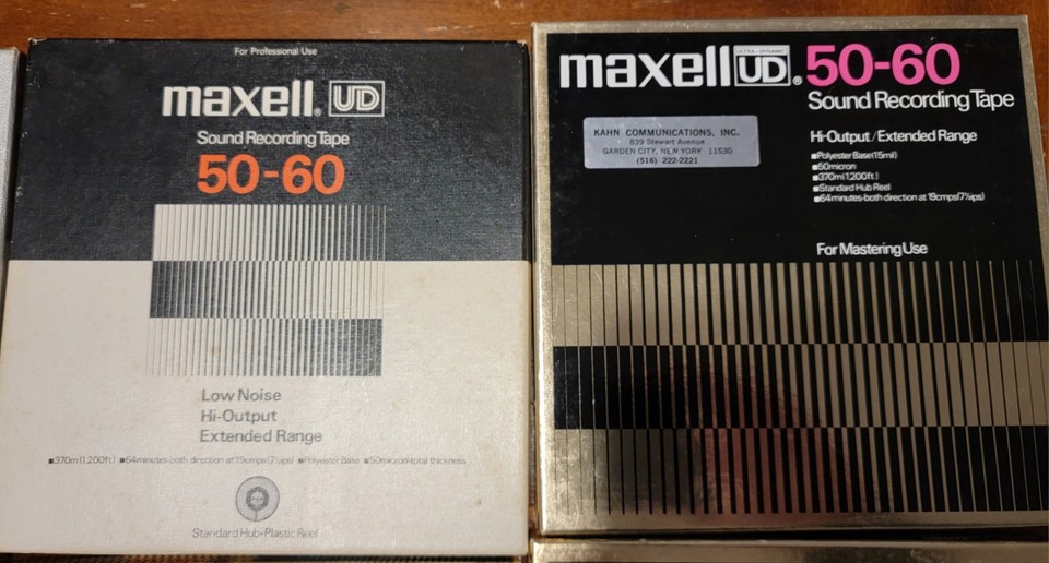 Lot Of 10 Used Maxell Reel-to-Reel Tapes. 7", 50-60, 35-90, E35-7 | eBay