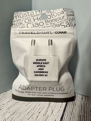 Travel Smart Adapter Plug by Conair Europe Middle East Africa Asia ...