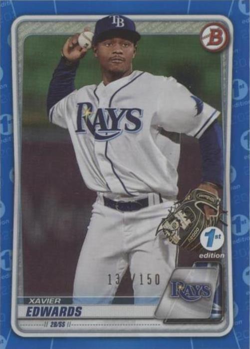 2020 Bowman Draft 1st Edition - Xavier Edwards #BD-44 Blue Foil /150 ...