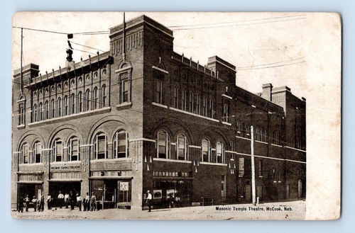 1911. MASONIC TEMPLE THEATRE. MCCOOK, NEB. POSTCARD. HH23 | eBay