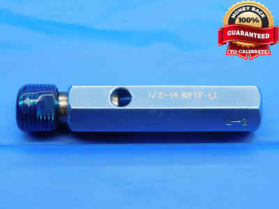 1/2 14 NPTF L1 PIPE THREAD PLUG GAGE .5 .50 .500 .5000 N.P.T.F. DRYSEAL ...