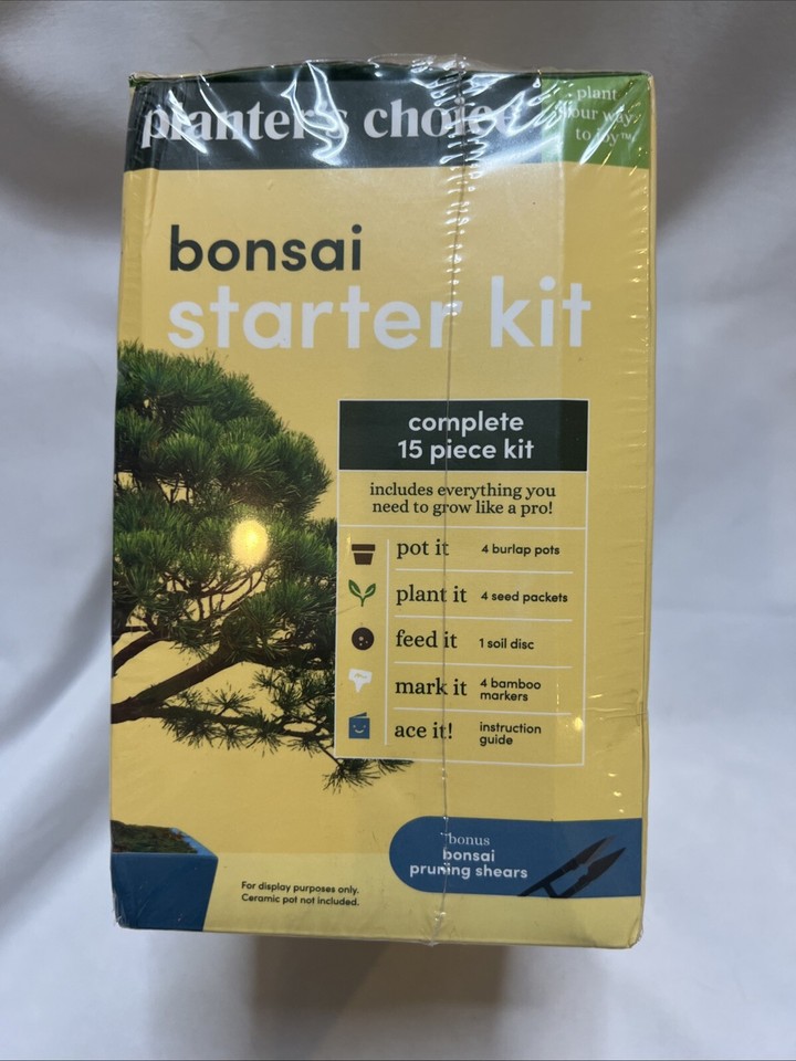 Bonsai Starter Kit Planter’s Choice Complete 15 Piece Set Tree ...