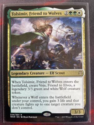 MTG Tolsimir, Friend to Wolves War of the Spark 224/264 Regular Rare | eBay