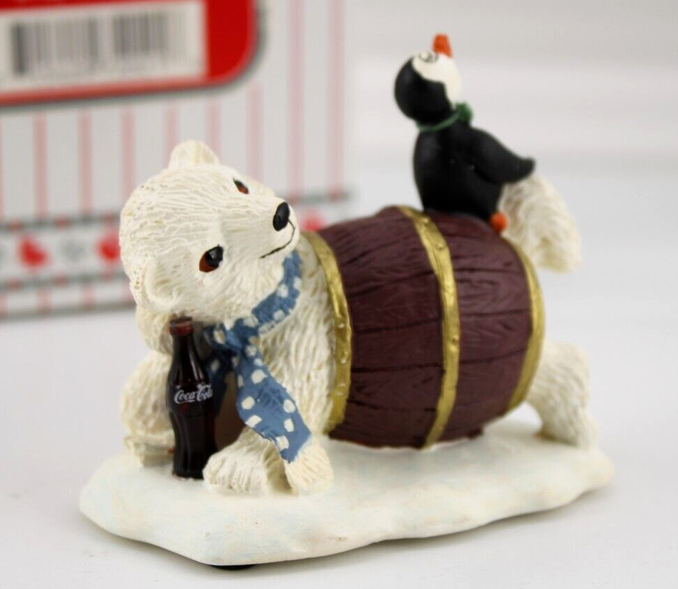 Coca Cola Polar Bear Cubs Collection Its My Turn To Hide Figurine ...