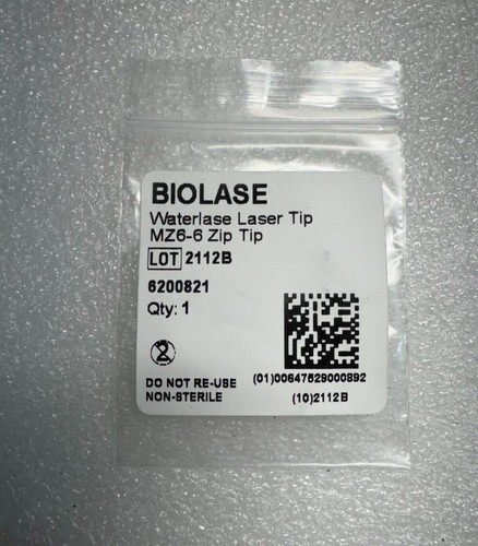 Biolase Laser Tip PKG, MZ6-6mm, ZIPTIPS, WL, MD 6200821 7200721 6200221 ...