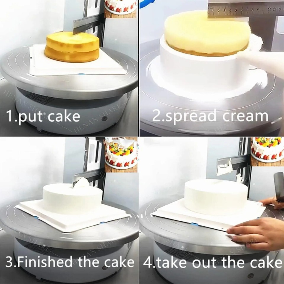 Birthday Cake Cream Smooth Coating Decor Machine Butter Bread Spreading ...
