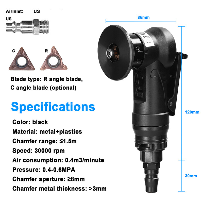 Handheld Grind Tool Metal Deburring Trimming Pneumatic Chamfering ...