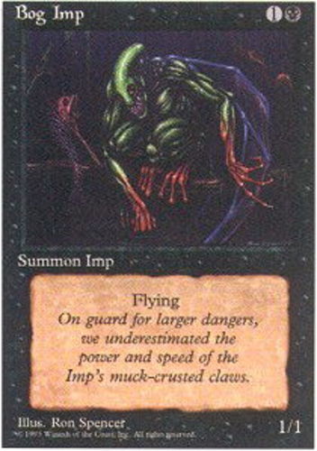 MTG: Bog Imp [Moderately Played] 4th Edition Magic the Gathering CCG ...