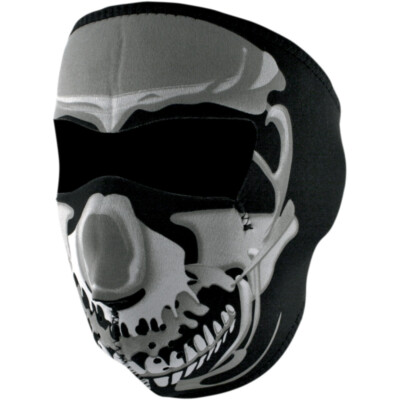 Zan Headgear Neoprene Full-Face Mask (Chrome Skull - Black / Gray) | eBay