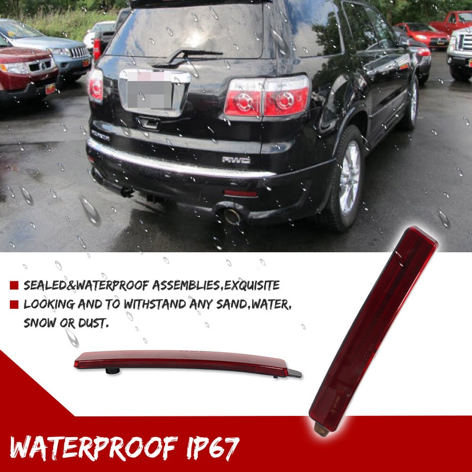 Rear Left & Right Bumper Reflector For Cadillac SRX/Chevy Traverse/GMC ...