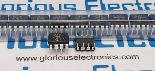 100 Pcs. 12F508 PIC12F508-I/P 8-Bit Flash Microcontrollers DIP-8 New | eBay