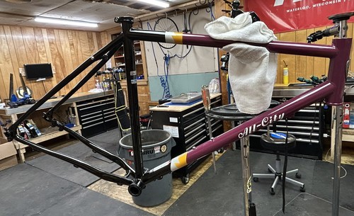 All City Gorilla Monsoon Charred Berry Steel frameset - 52cm Frame ...