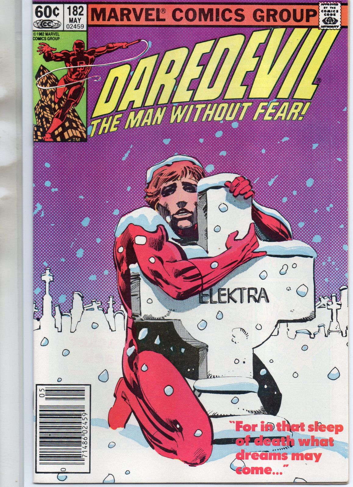 DAREDEVIL The man without fear #182 Newsstand VARIANT 1982 | eBay