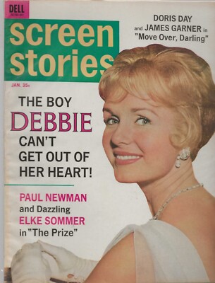 Screen Stories Magazine January 1964 Debbie Reynolds. Steve McQueen NF ...
