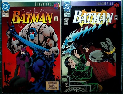 Batman # 498 499: Knightfall #15 & #17 A Lot Set 1993 DC | eBay