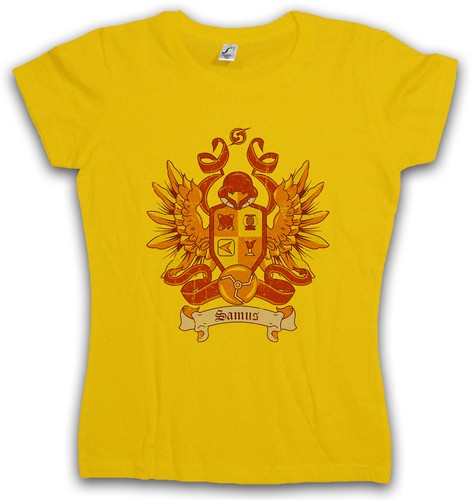 SAMUS SPRITE WOMAN T-SHIRT Samus Game Aran Ridley Retro Metroid Shooter ...