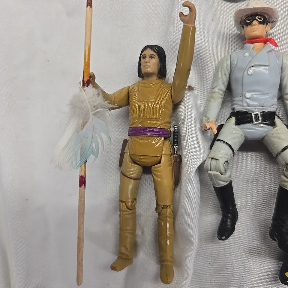 Vintage Cowboy Indian Action Figure Lot Lone Ranger | eBay