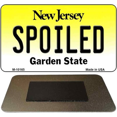 Spoiled New Jersey State License Plate Tag Magnet M-10165 3.5" x 2 ...