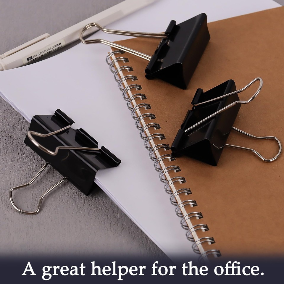 Extra Large Binder Clips (36 Pack) 2 Inch, Big Clamps for Office ...