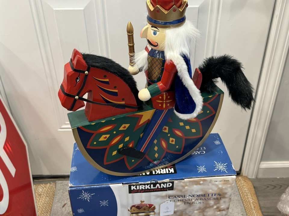 Kirkland Signature 18 Inch Wooden Nutcracker Rocking Horse | eBay UK