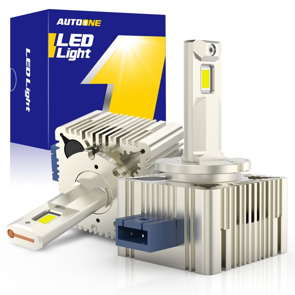 D3S D3R LED Headlight Bulbs 40000LM 6000K Super White HID Xenon ...