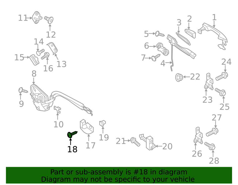 Genuine Mazda Handle Inside Screw 9986-50-516 | eBay