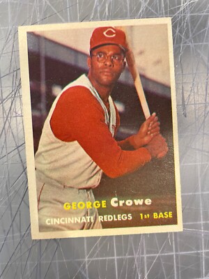 1957 TOPPS #73 GEORGE CROWE CINCINNATI REDS BASEBALL CARD NM | eBay